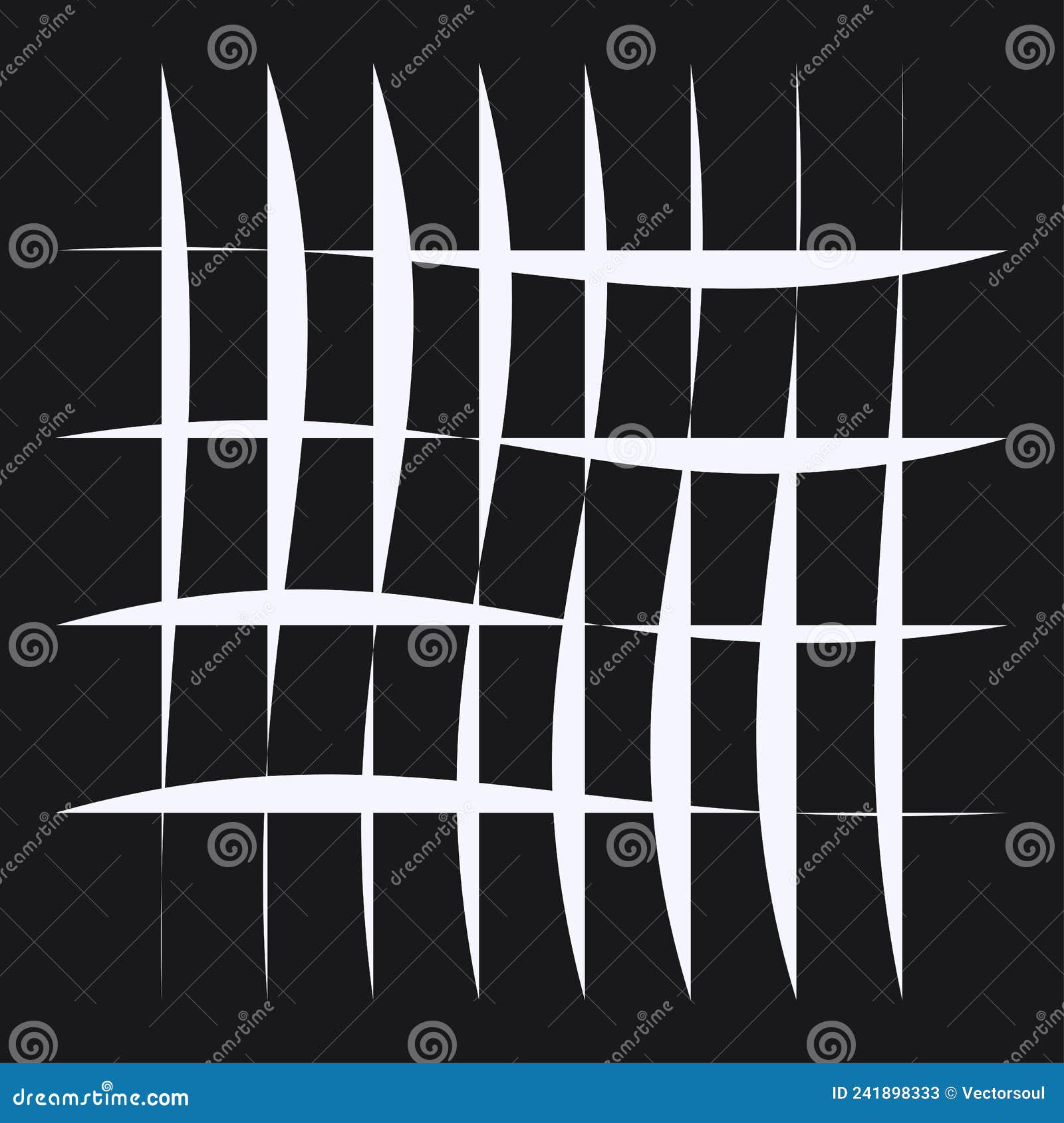 Irregular Grid, Mesh with Random Lines. Squares Lattice, Grating ...