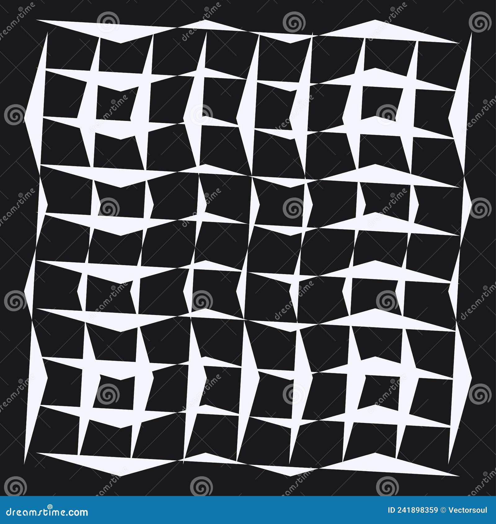 Irregular Grid, Mesh with Random Lines. Squares Lattice, Grating ...