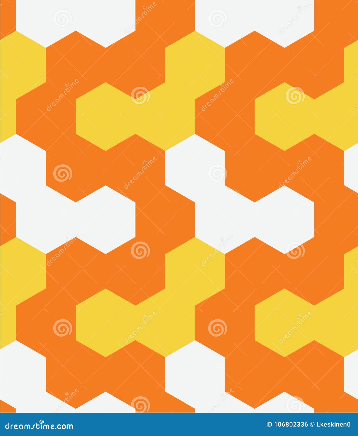 Irregular Hexagon Seamless Pattern Stock Vector - Illustration of split ...