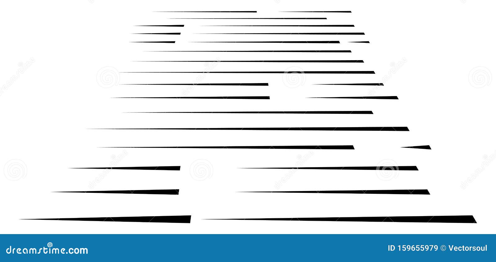 Irregular Lines in 3d Perspective. Segments Stripes, Streaks, Strips ...