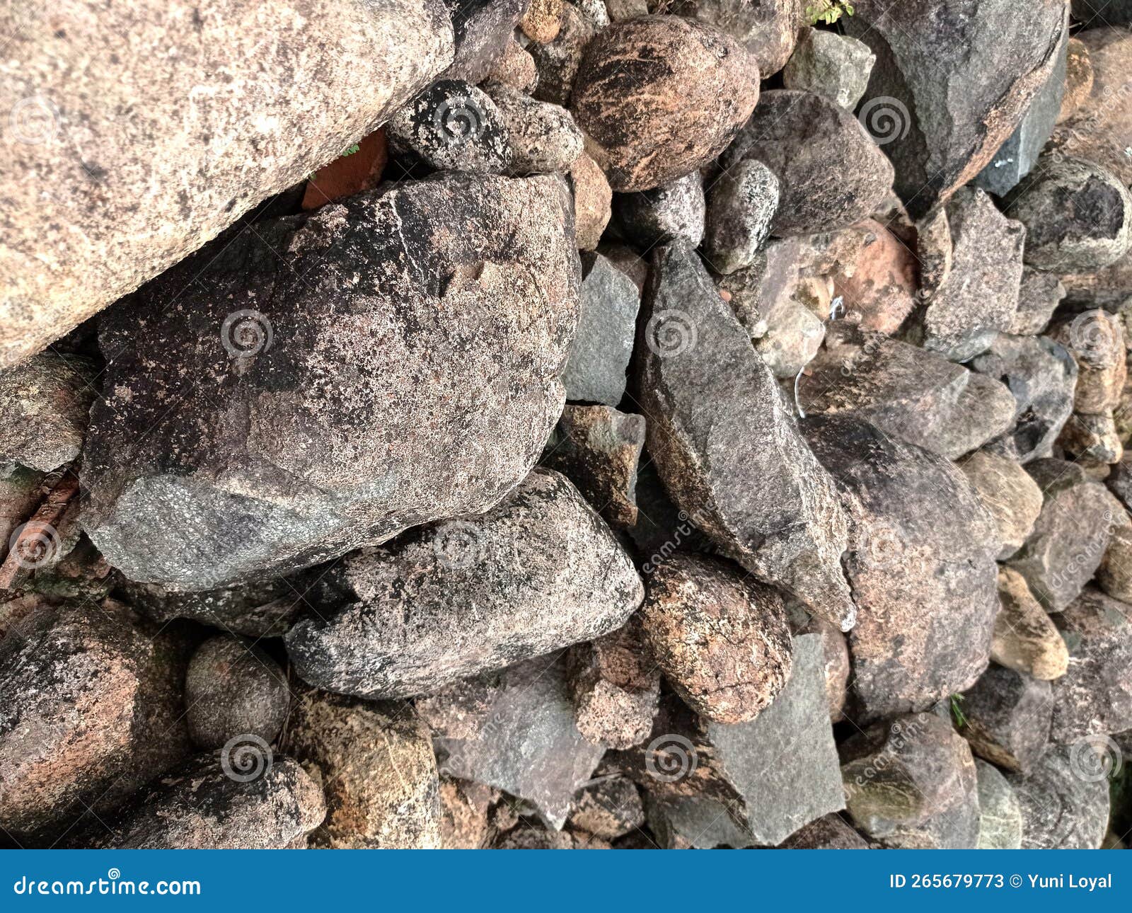 Irregular Pile of Stones and Closeup Pebbels Stock Image - Image of ...