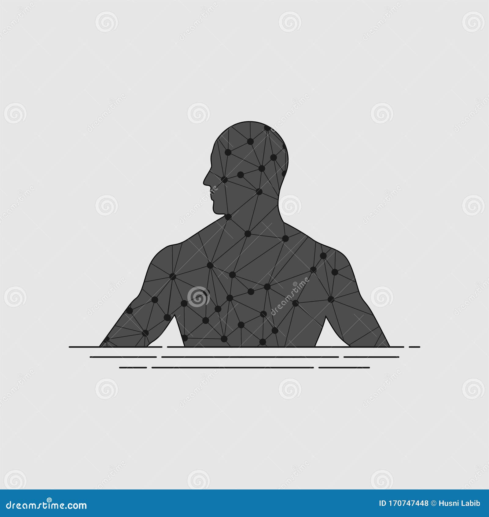 Irregular Point of Human Body Vector Illustration Stock Vector ...