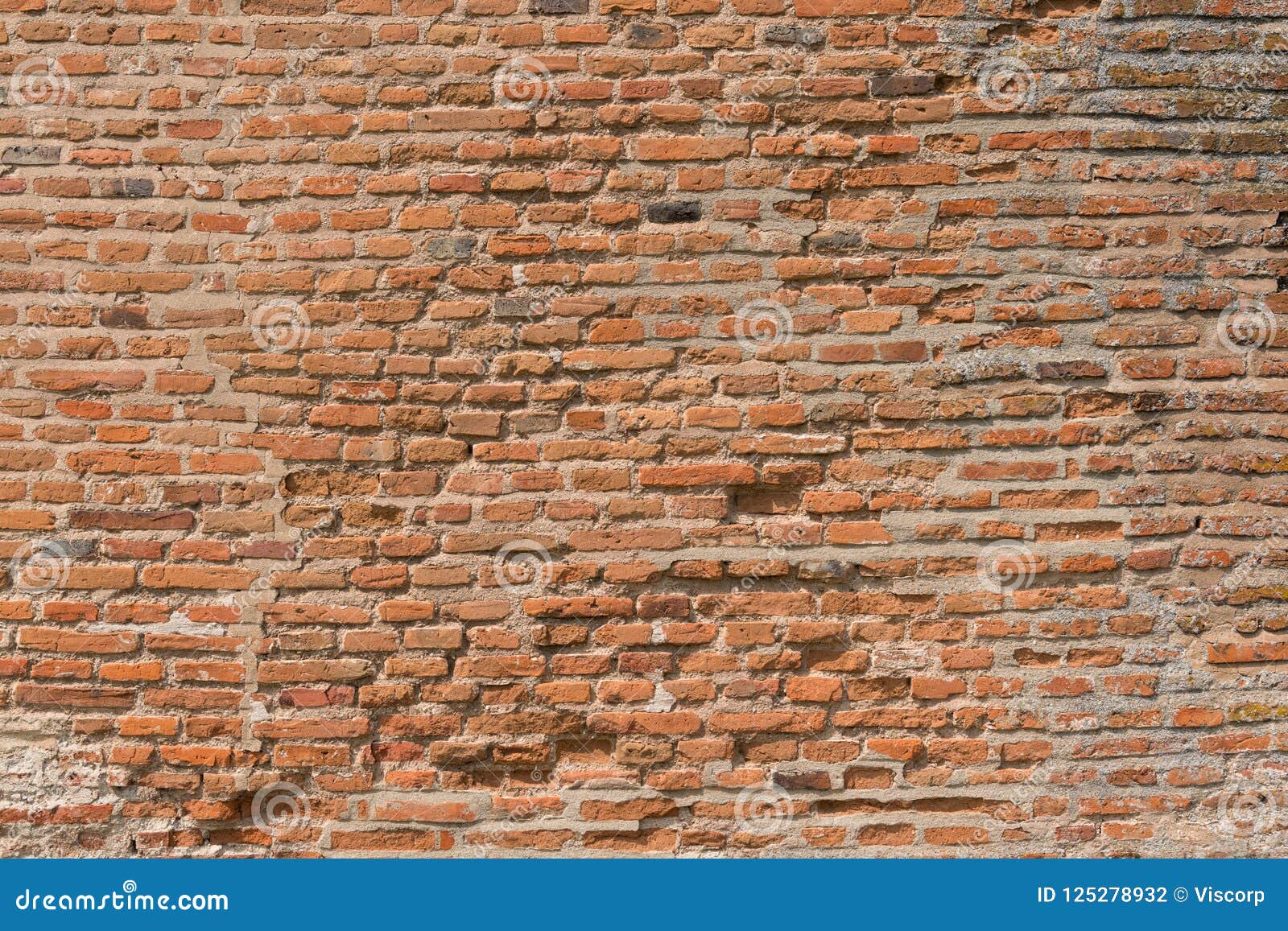 Irregular Red Brick Wall Background Stock Photo - Image of retro ...