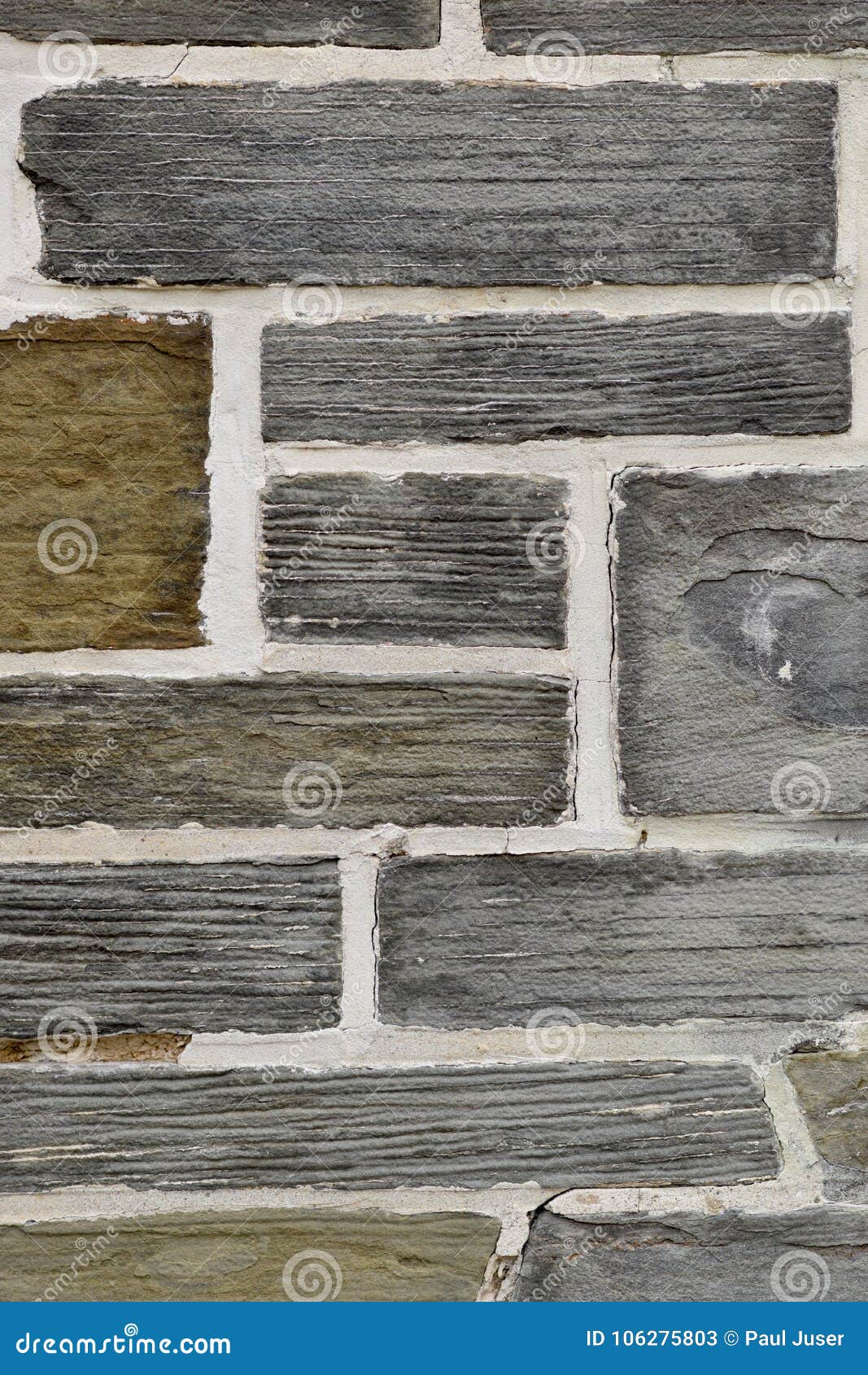 Irregular Shale Brick Wall Closeup Texture Stock Image - Image of ...