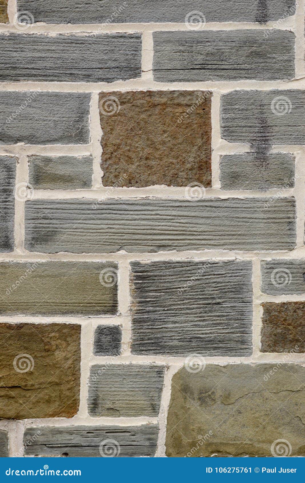 Irregular Shale Brick Wall Closeup Texture Stock Image - Image of ...