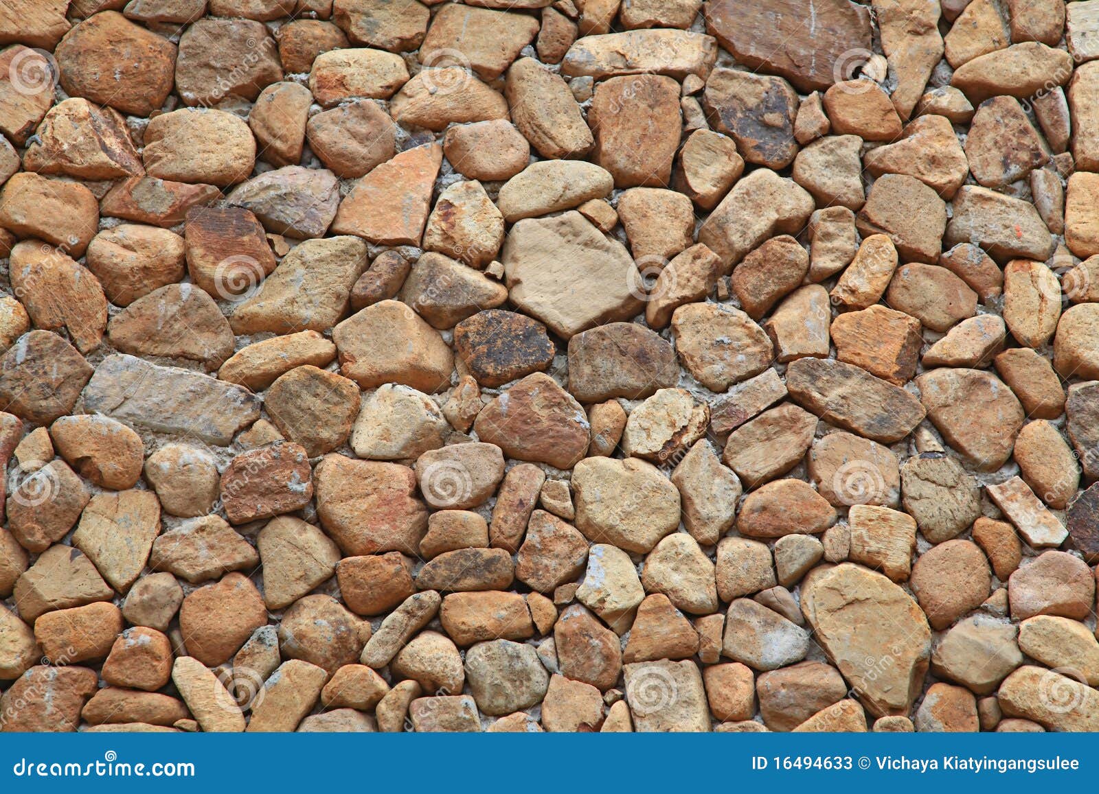 Irregular Shape Stone Brick Wall Stock Image - Image of marble, brown ...