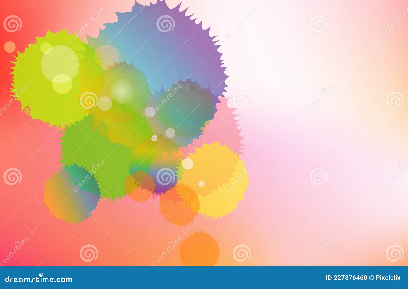 Irregular Shaped Circles in Different Gradient Colors. Stock Vector ...