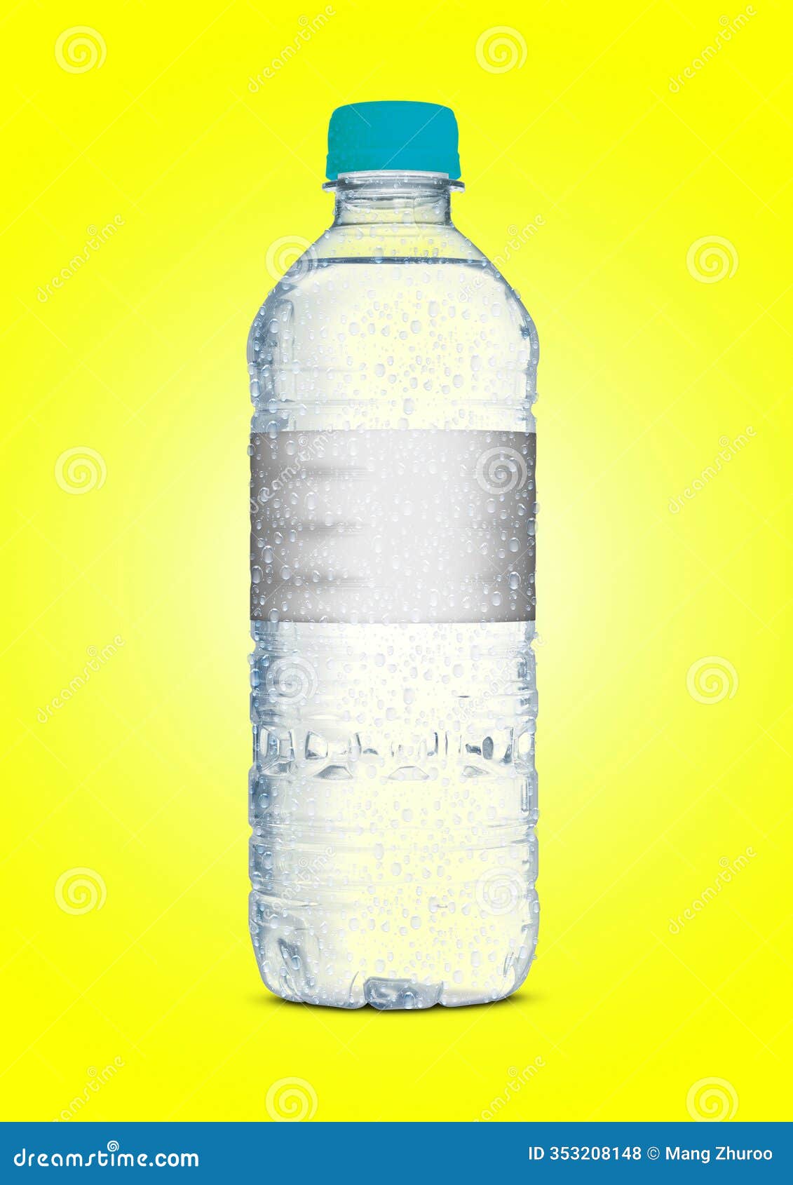 An Irregular Shaped Plastic Soda or Mineral Bottle on an Isolated ...