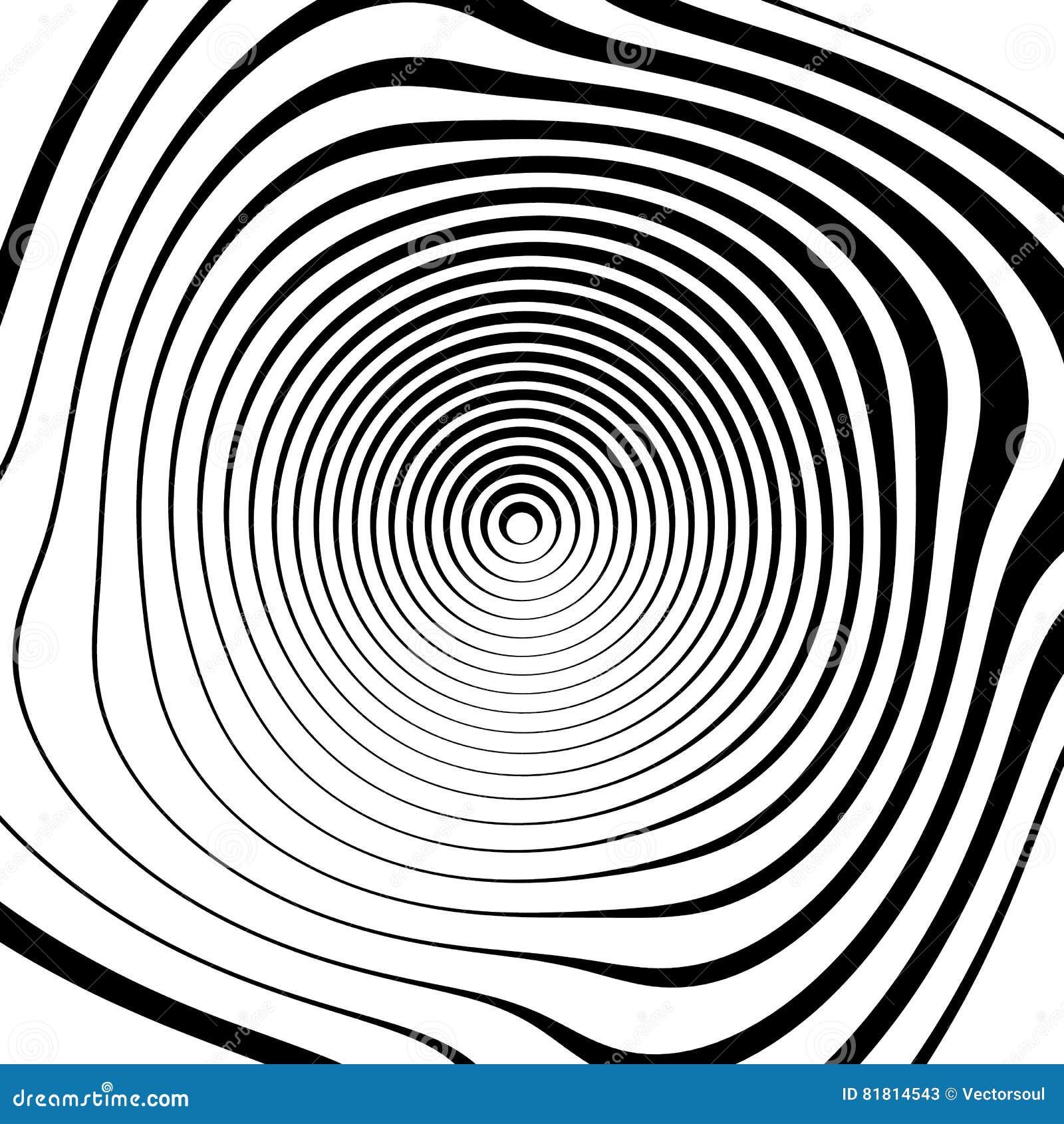 Irregular Spiral Background in Square Format. Abstract Geometric Stock ...