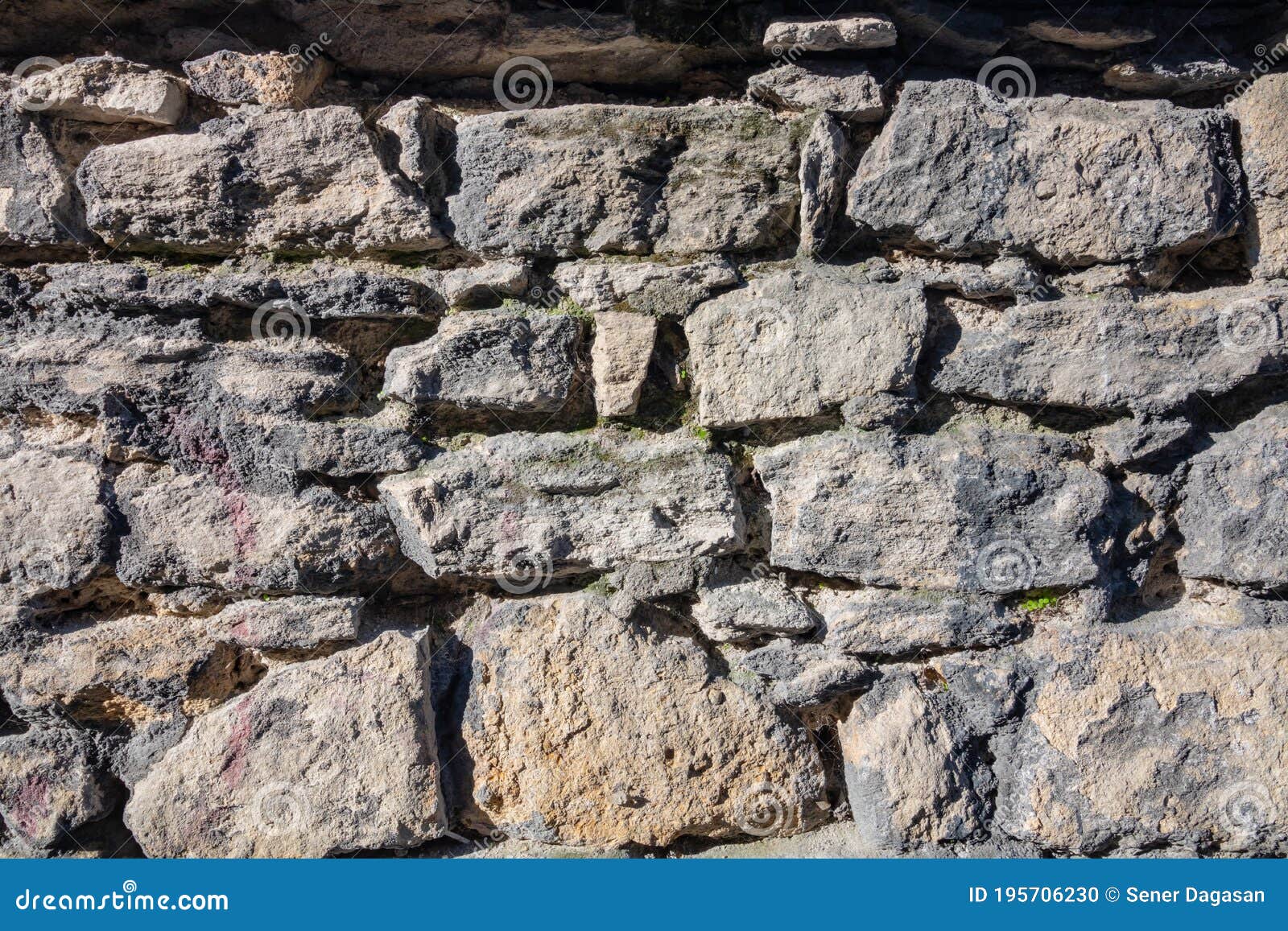 Irregular Stone Wall Texture Stock Photo - Image of concrete, aged ...