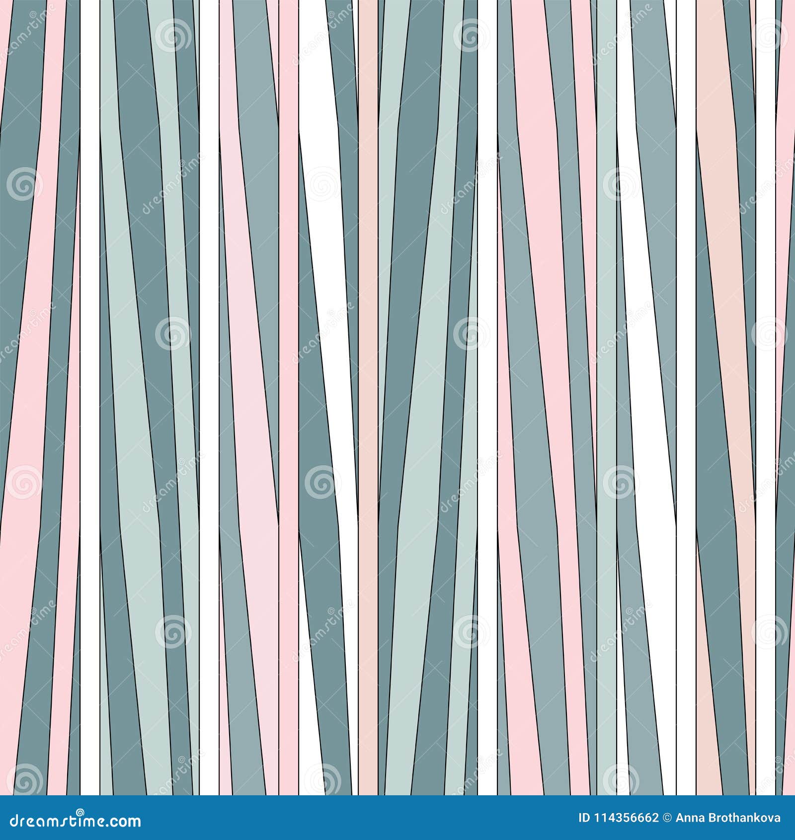 Irregular Stripes Seamless Pattern. Vector Texture Stock Vector ...