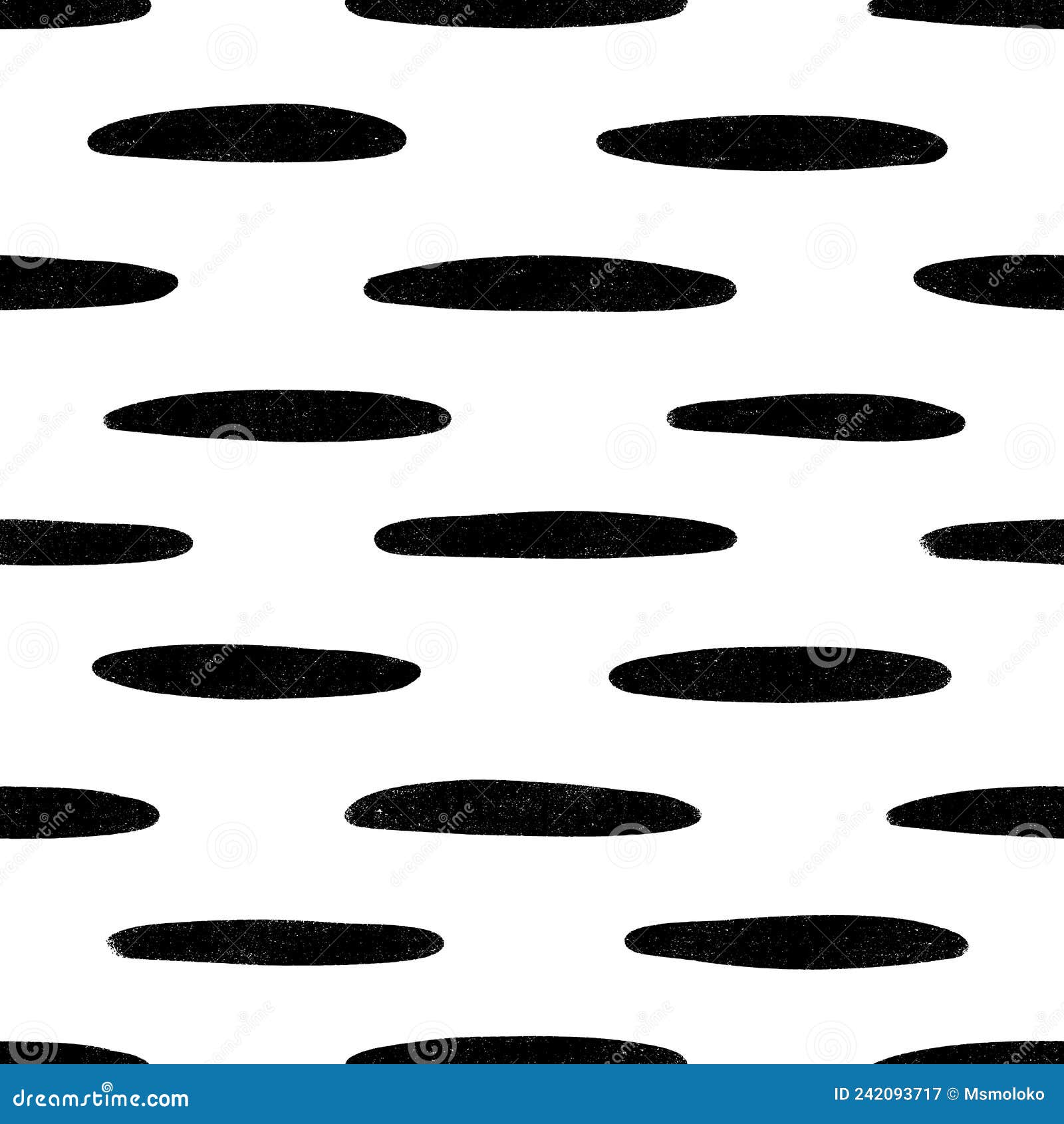 Irregular Textured Oval Shapes Seamless Pattern. Stock Vector ...