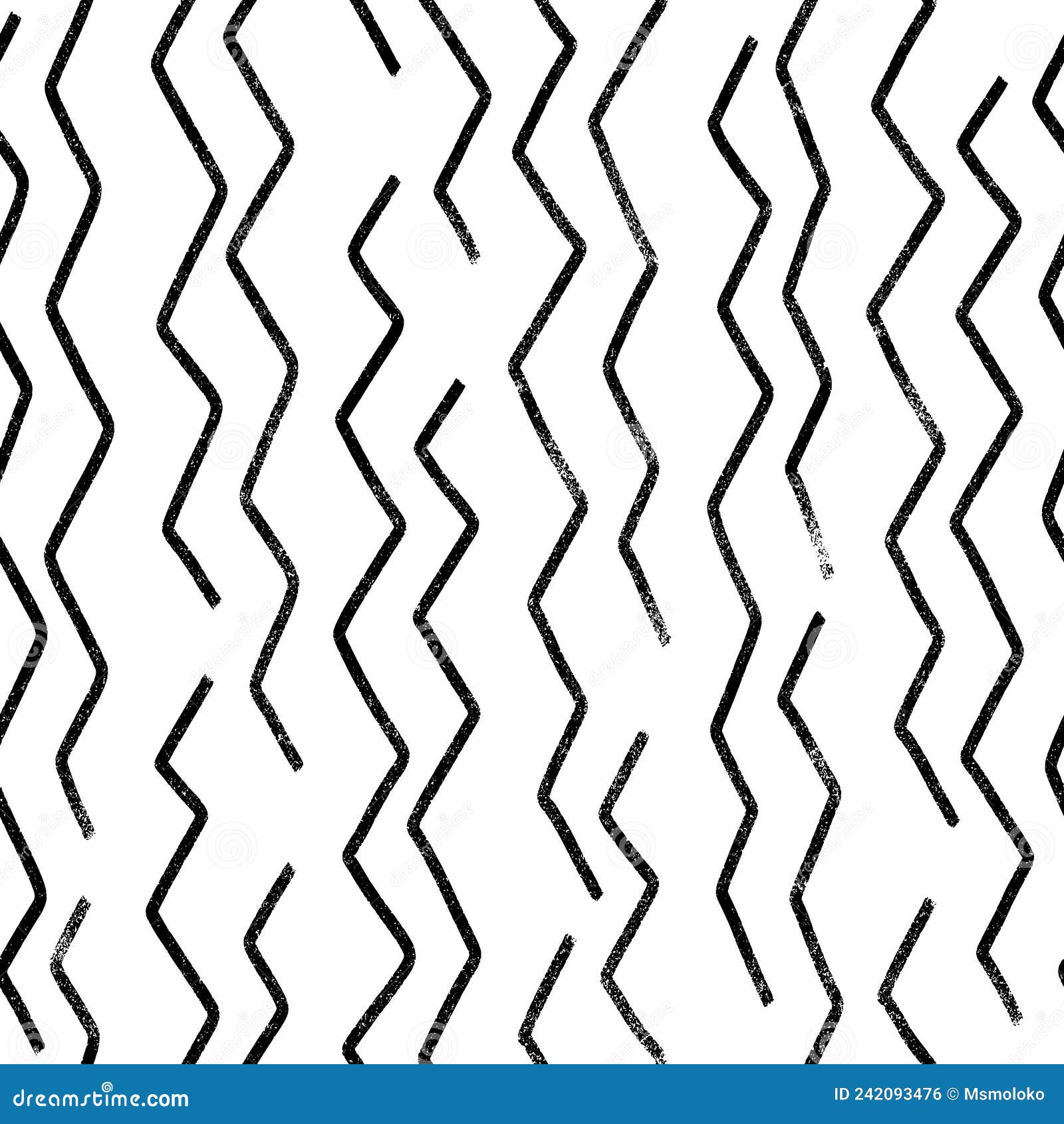 Irregular Textured Zig-zag Seamless Pattern. Stock Vector - Illustration of geometric, vector ...