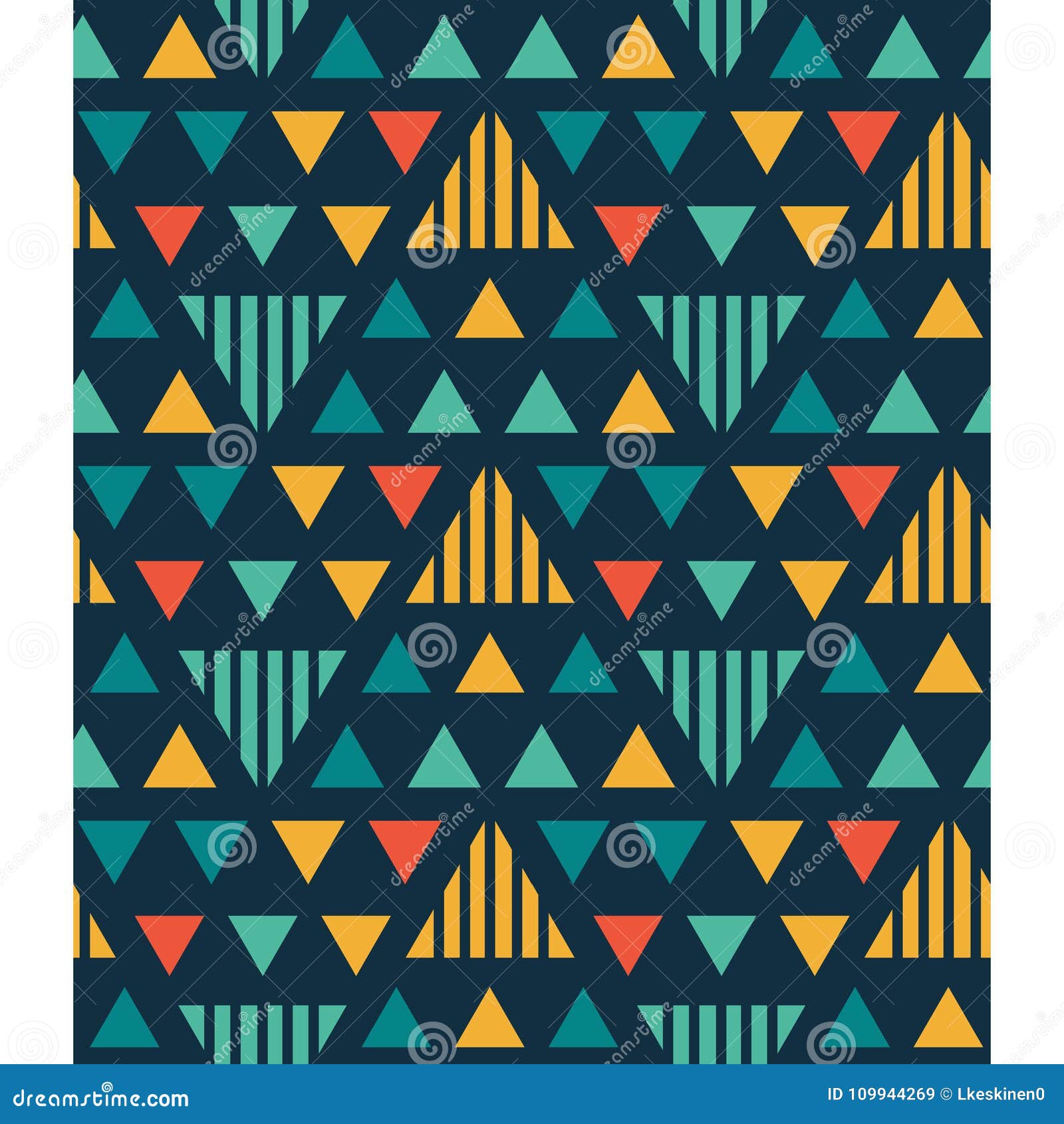 Irregular Triangles Seamless Pattern Stock Vector - Illustration of ...