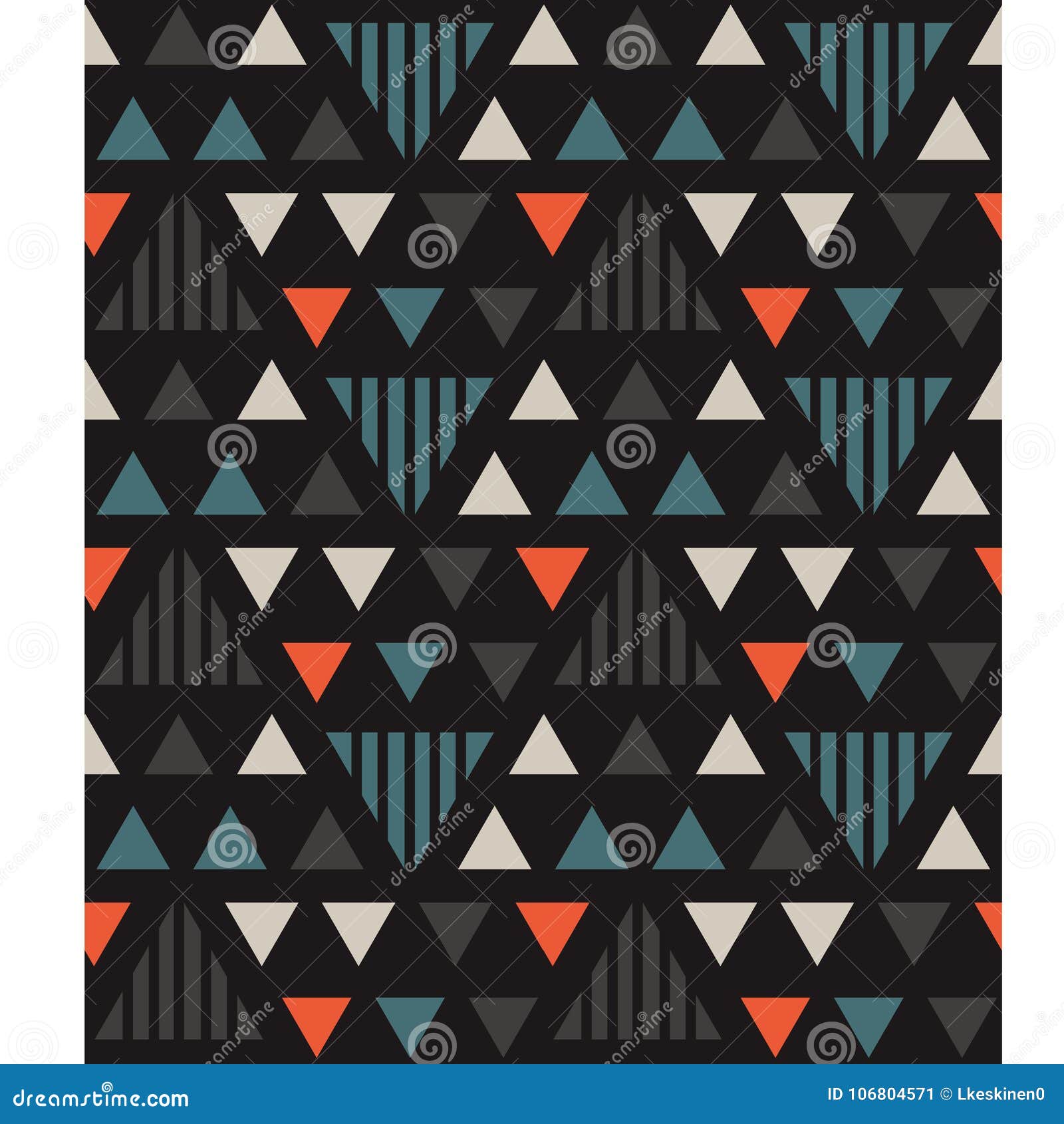 Irregular Triangles Seamless Pattern Stock Vector - Illustration of ...