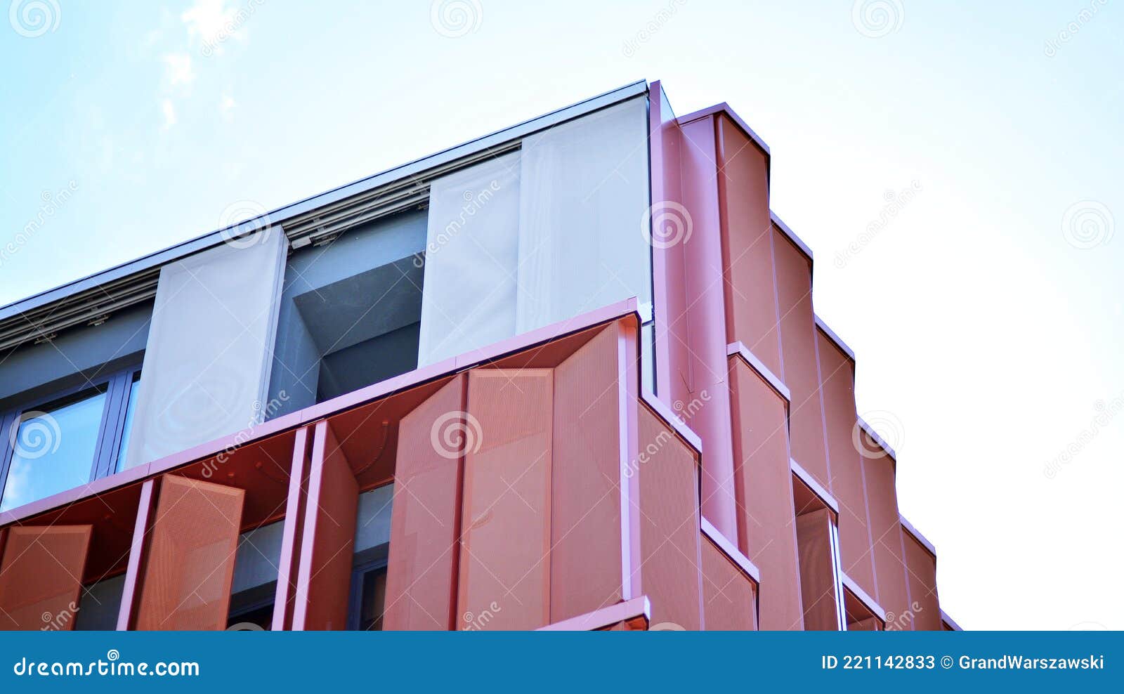 A modern office building. stock image. Image of elegance - 221142833