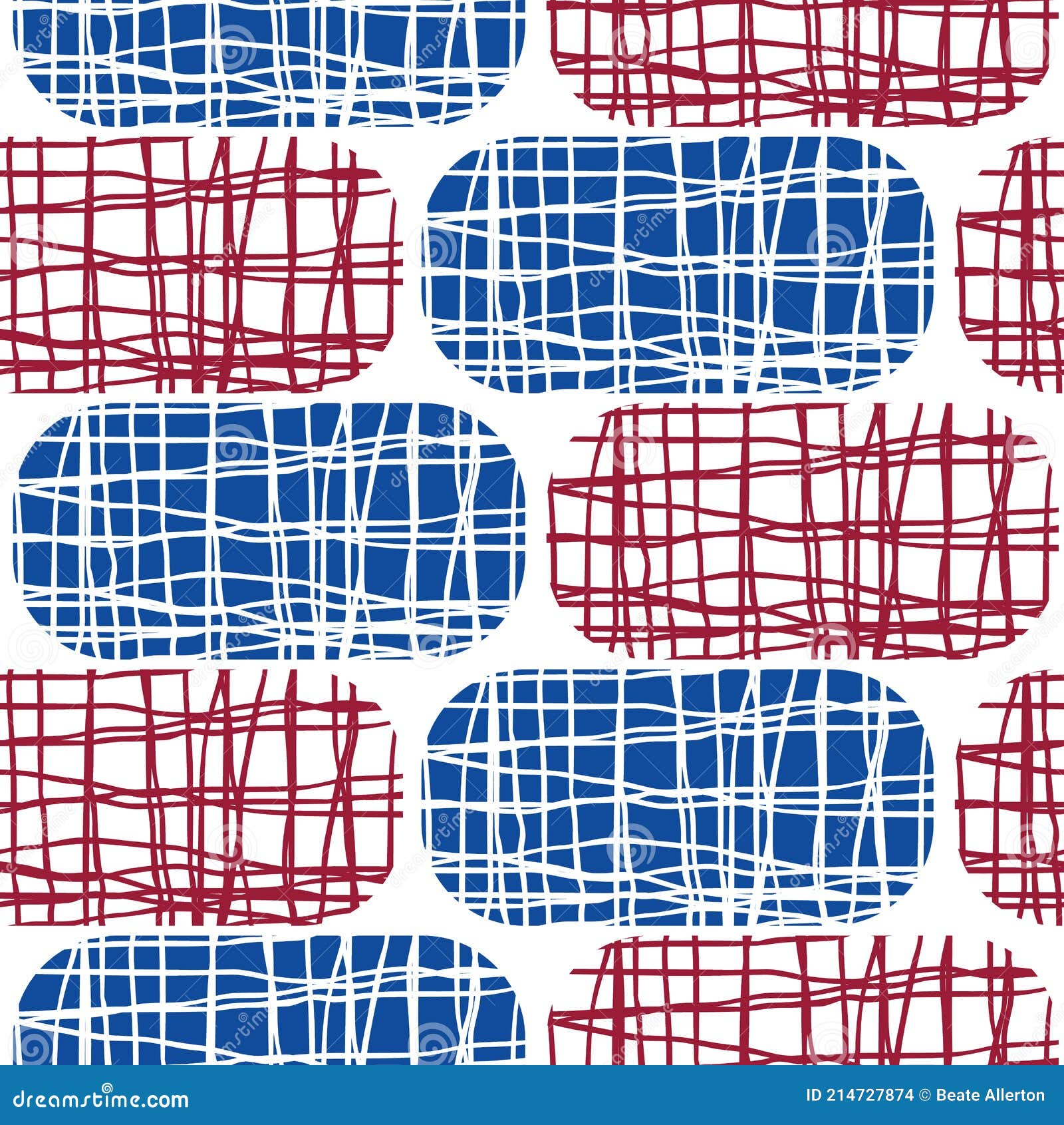 Irregular Weave Effect Vector Rectangles Seamless Pattern Background ...