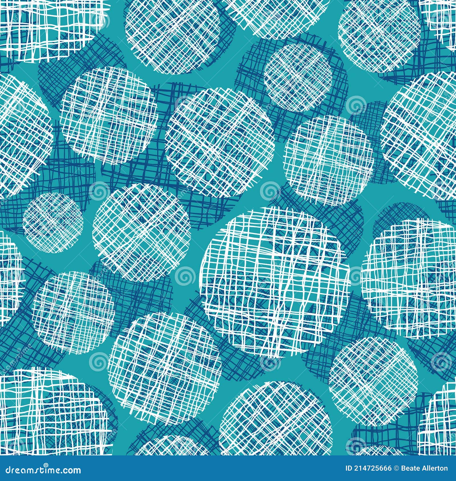 Irregular Weave Yarn Vector Circle Seamless Pattern Background ...