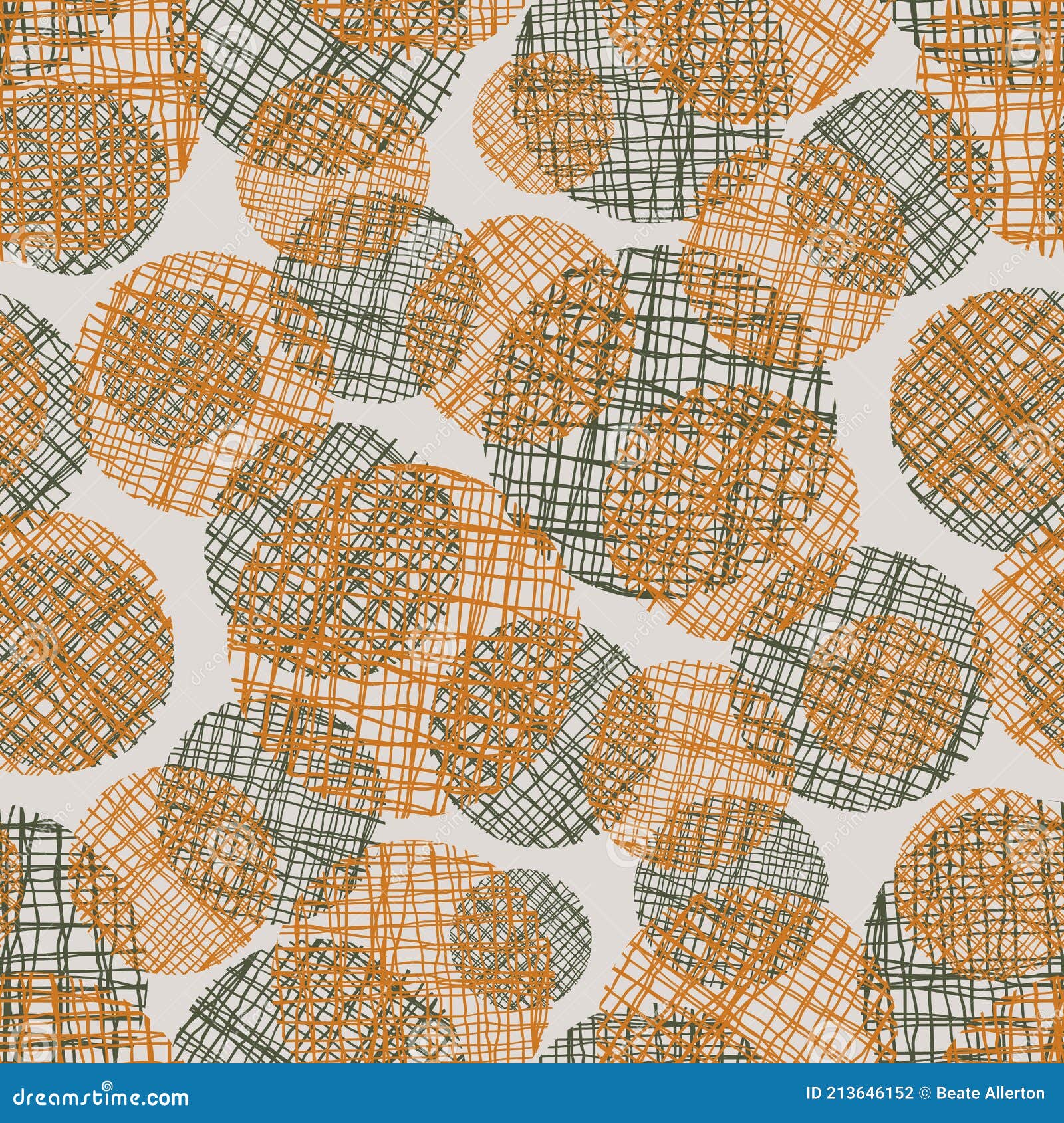 Irregular Weave Yarn Vector Circle Seamless Pattern Background ...