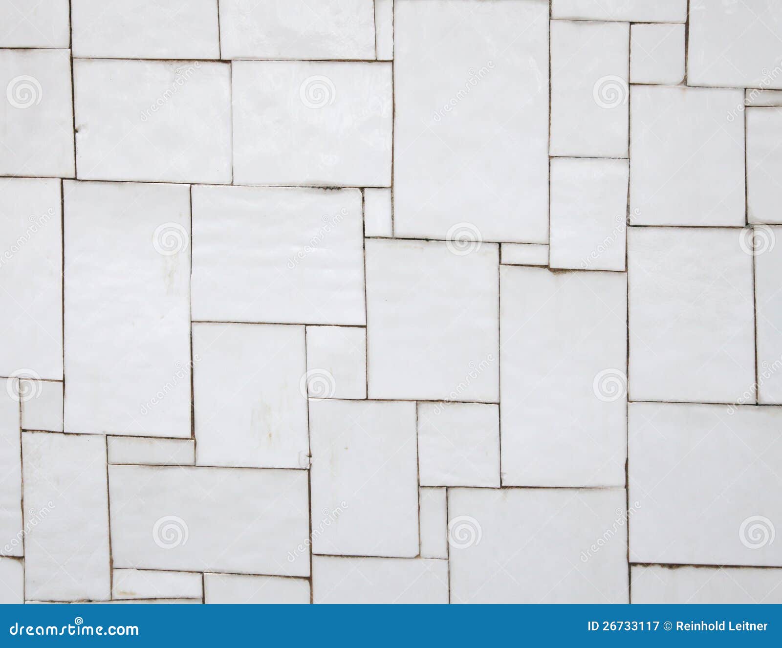 Irregular White Tiles On A Wall Royalty-Free Stock Photo ...