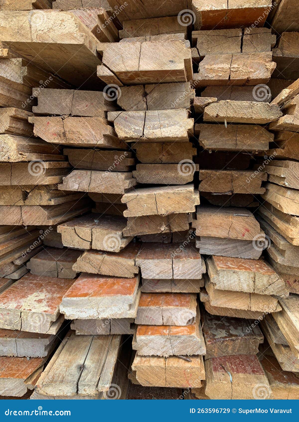 Irregularly Stacked Timber Abstract Background, Old Wooden Boards ...