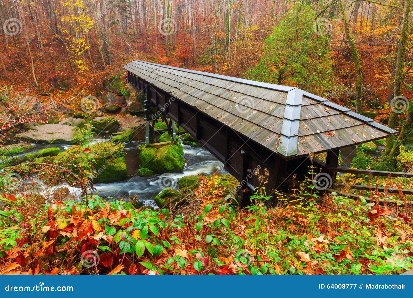 Cascades On The River Under Windfalls Stock Photo | CartoonDealer.com ...