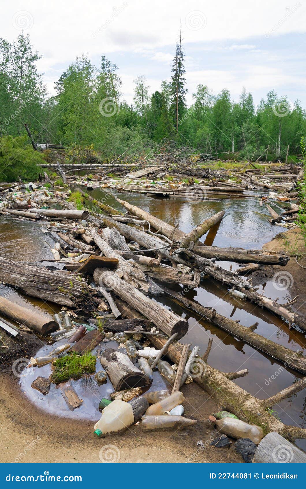 The Irresponsible Relation To the Nature Stock Image - Image of refuse ...