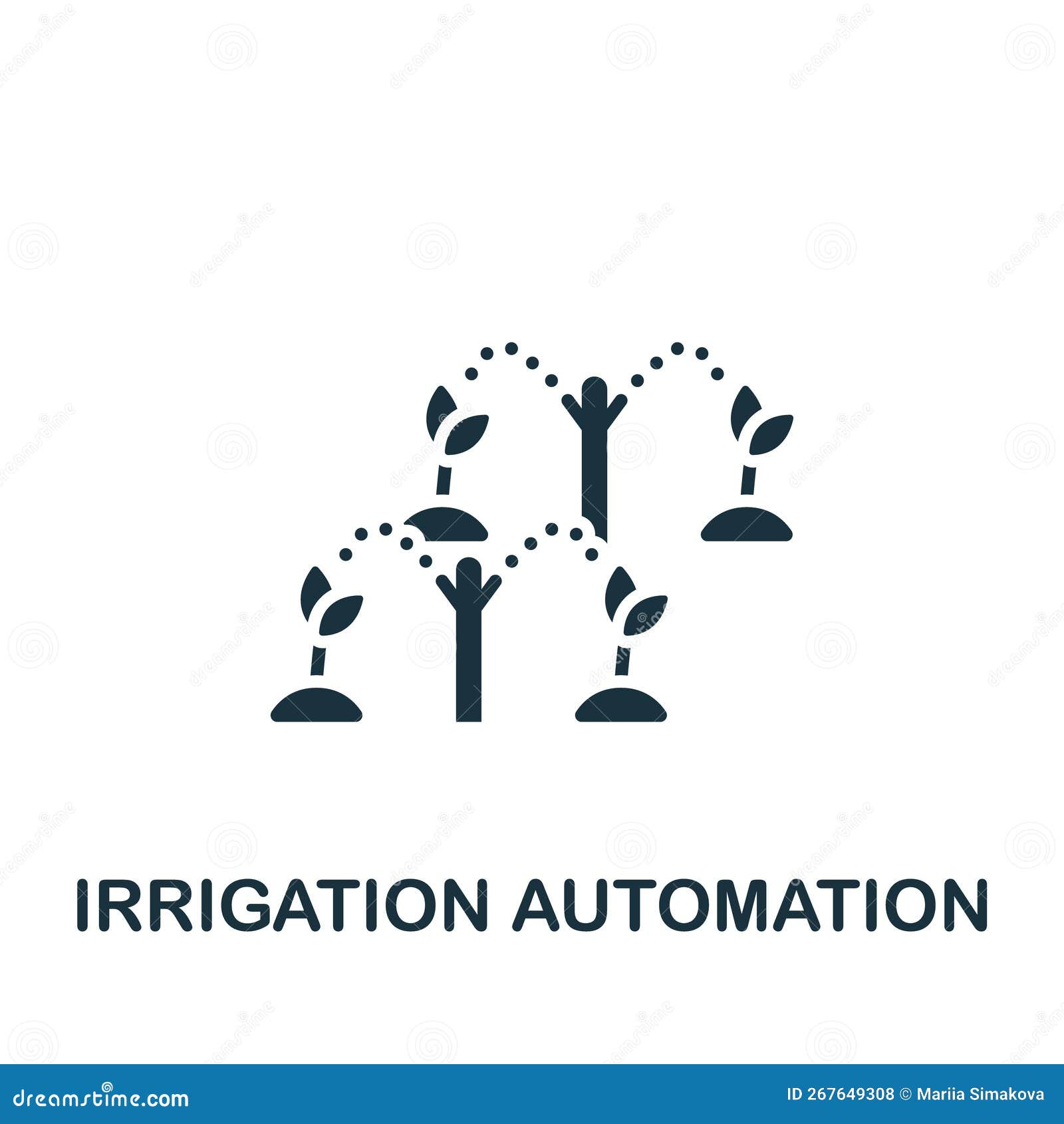 Irrigation Automation Icon. Monochrome Simple Sign from Agriculture ... Irrigation Automation Icon. Monochrome Simple Sign from Agriculture ...