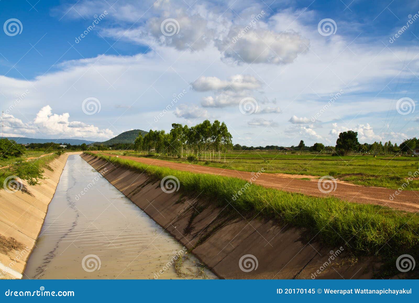Irrigation Canal And Floodgate Royalty-Free Stock Photo | CartoonDealer ...