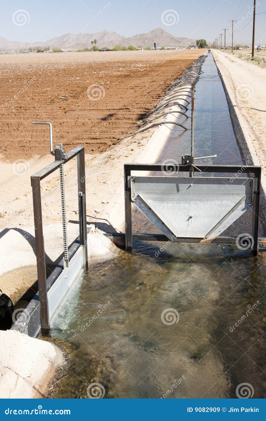 Irrigation Canal And Floodgate Royalty-Free Stock Photo | CartoonDealer ...