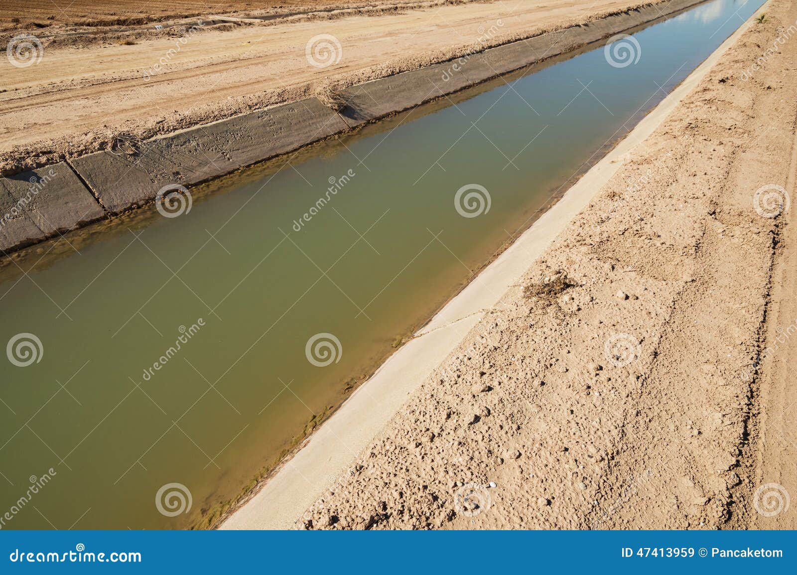 Irrigation Canal stock image. Image of imperial, valley - 47413959