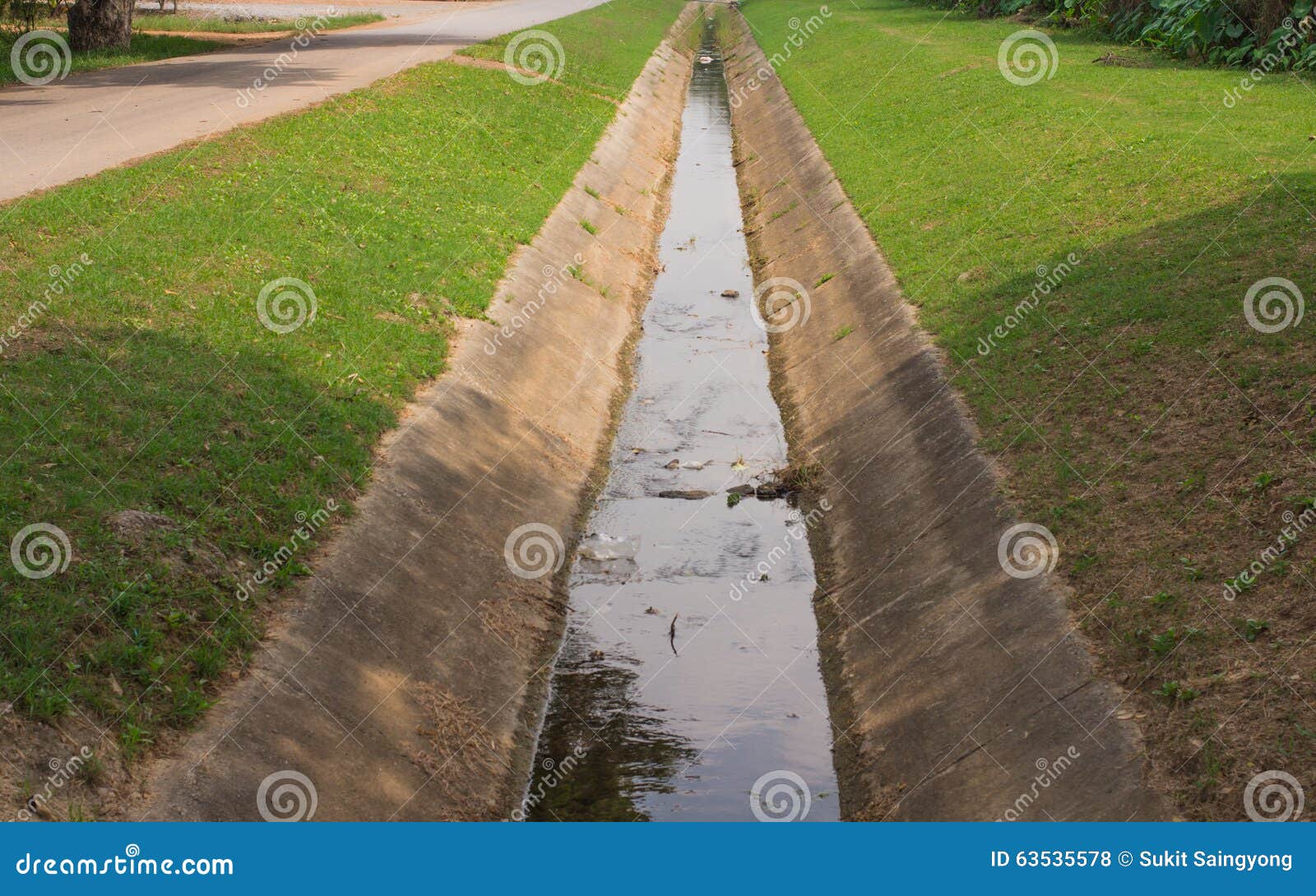 Irrigation canals stock photo. Image of green, management - 63535578