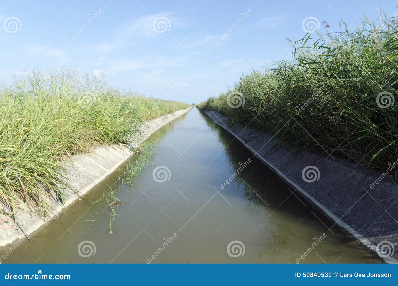 Irrigation channel stock image. Image of nature, environment - 59840539