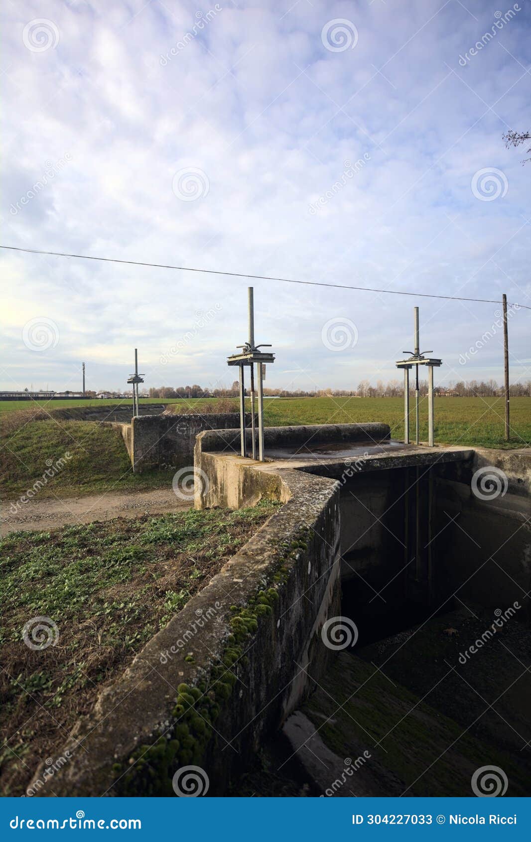 Irrigation channel stock image. Image of green, ditch - 304227033