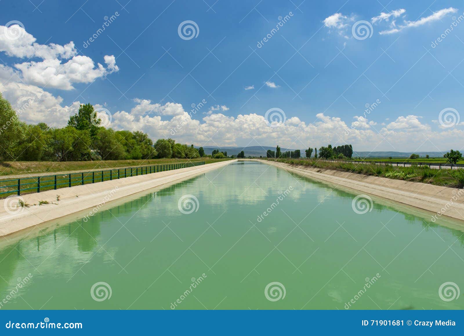 Irrigation Channels for Agricultural Development Stock Image - Image of ...