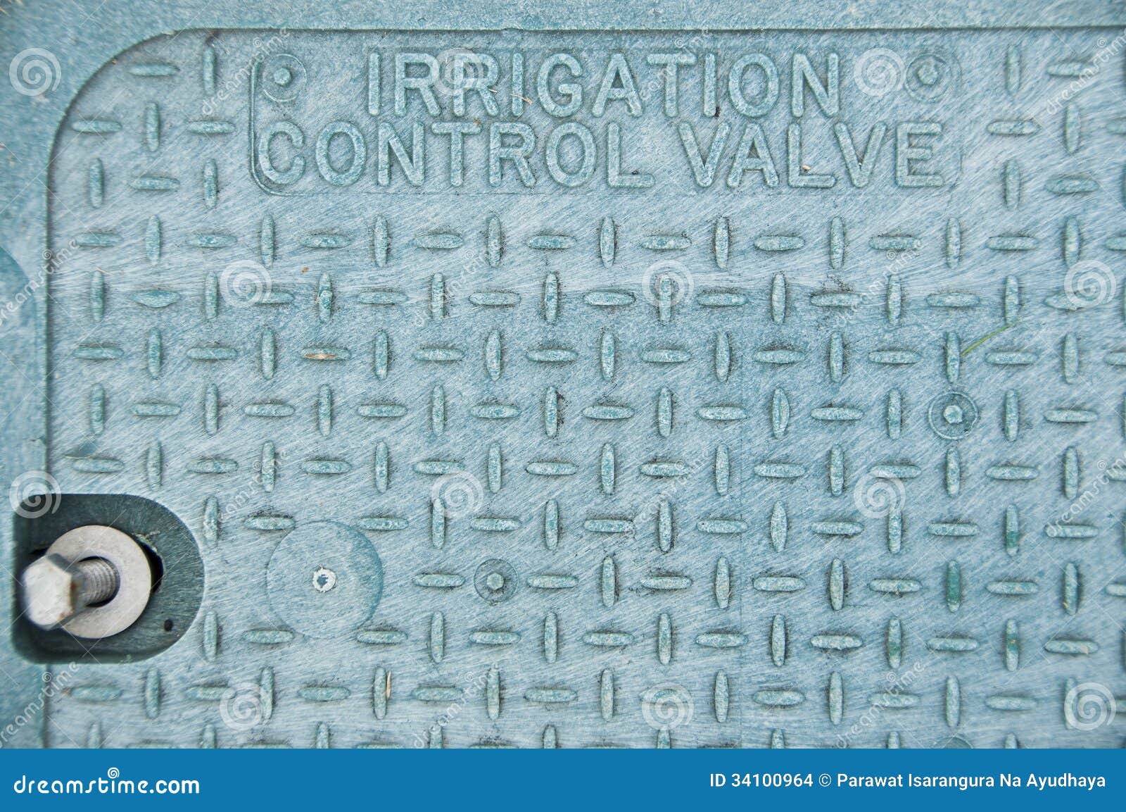 Irrigation Control Valve Cover. Stock Photo - Image of machine ...