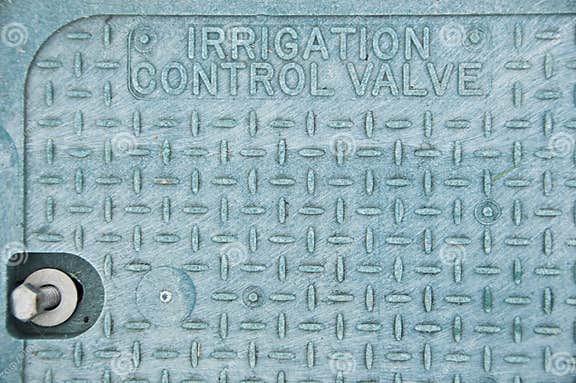 Irrigation Control Valve Cover. Stock Photo - Image of machine ...