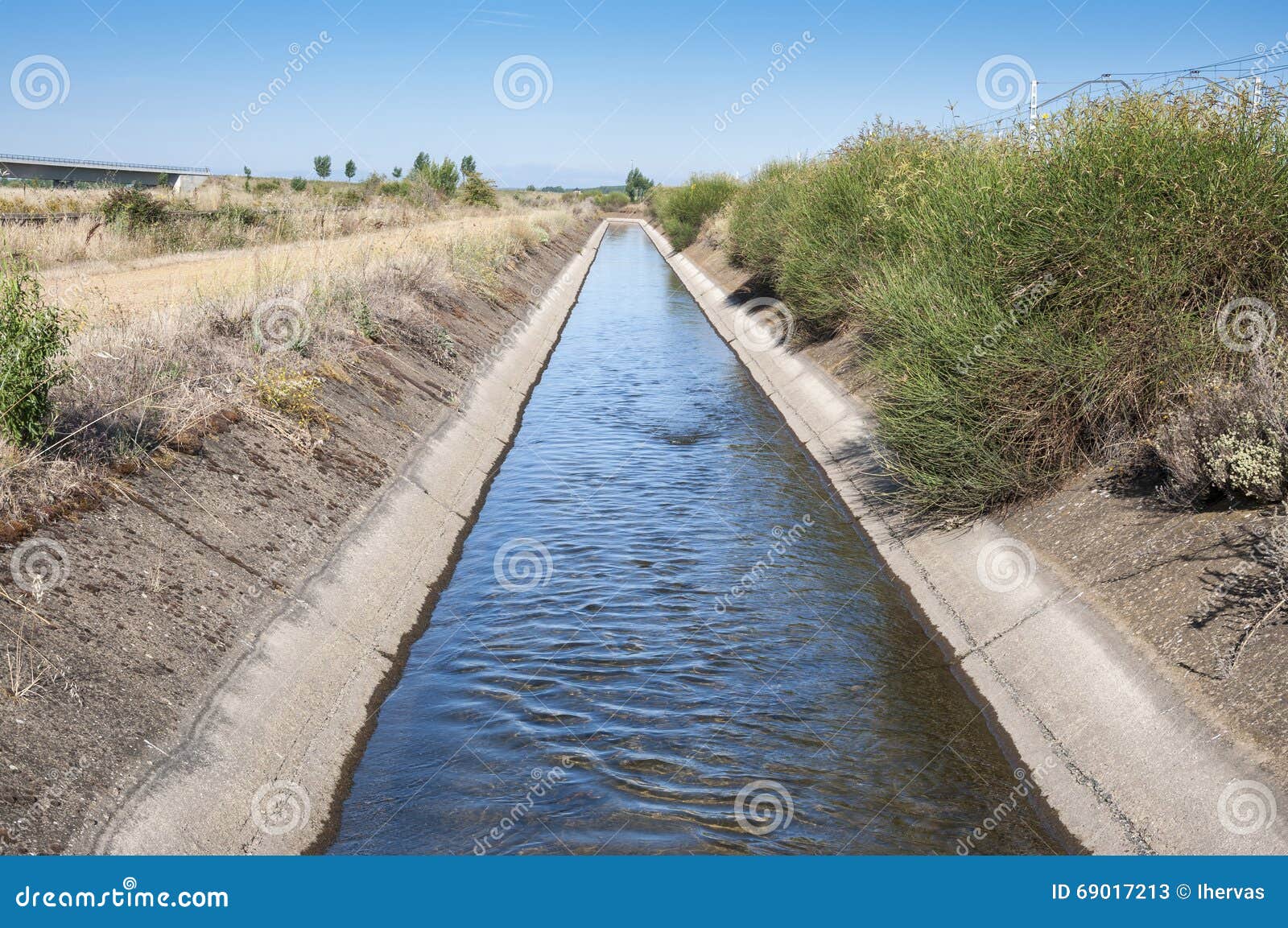 Irrigation ditch stock image. Image of canal, plain, fertile - 69017213