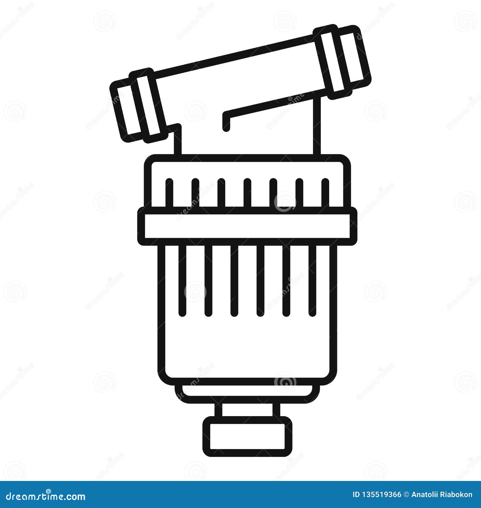 Irrigation Filter Icon, Outline Style Stock Vector - Illustration of ...