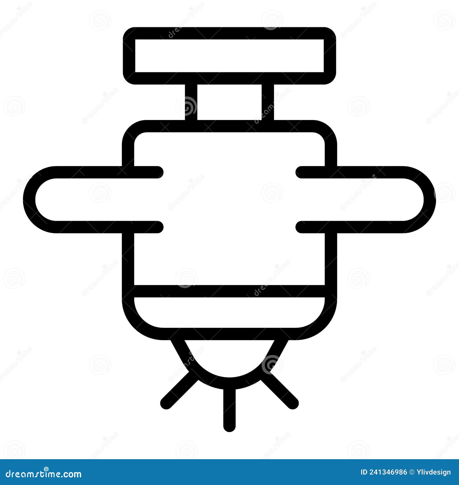 Irrigation Head Icon Outline Vector. Water System Stock Vector ...