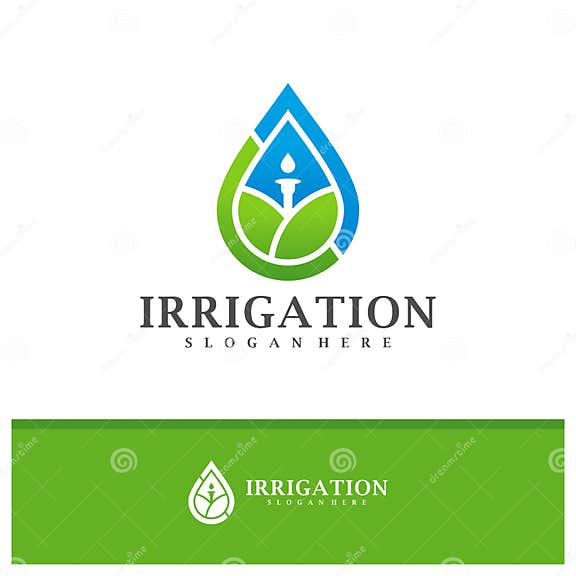 Irrigation Logo Design Vector, Creative Irrigation Logo Concepts ...