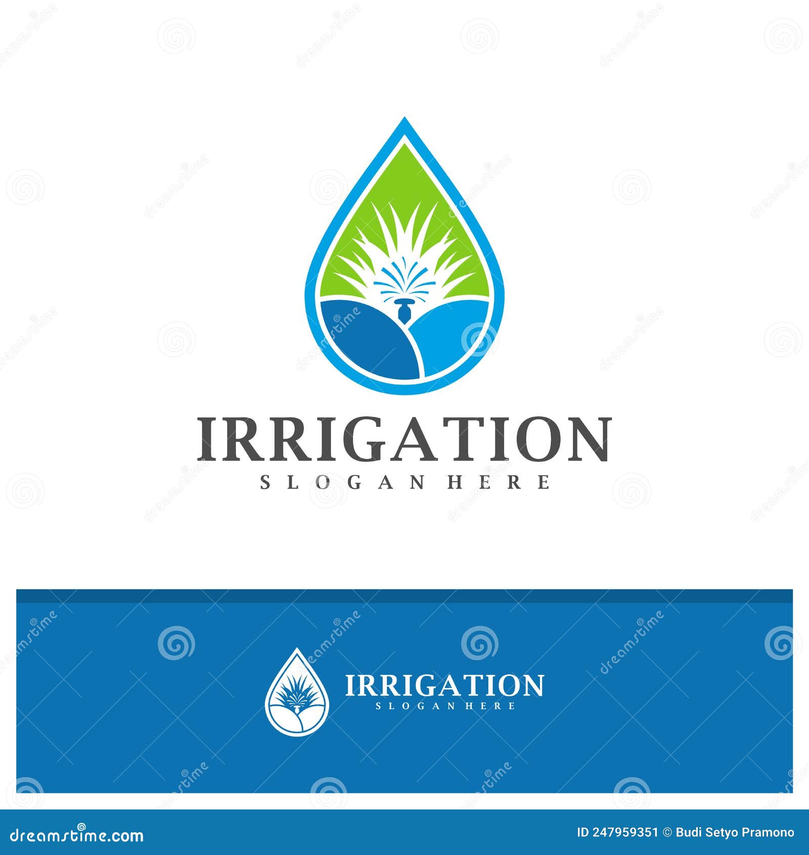 Irrigation Logo Design Vector, Creative Irrigation Logo Concepts ...