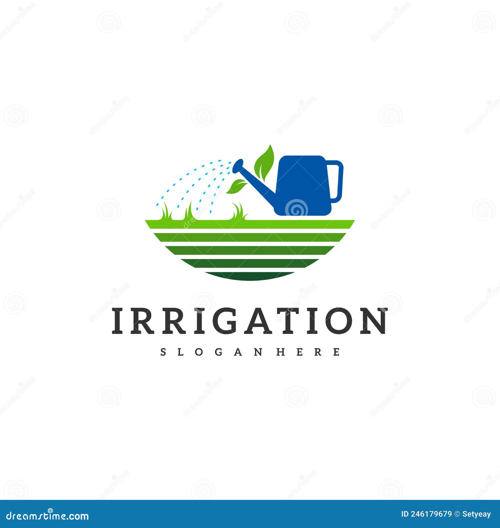 Irrigation Logo Design Vector. Icon Symbol Stock Illustration ...