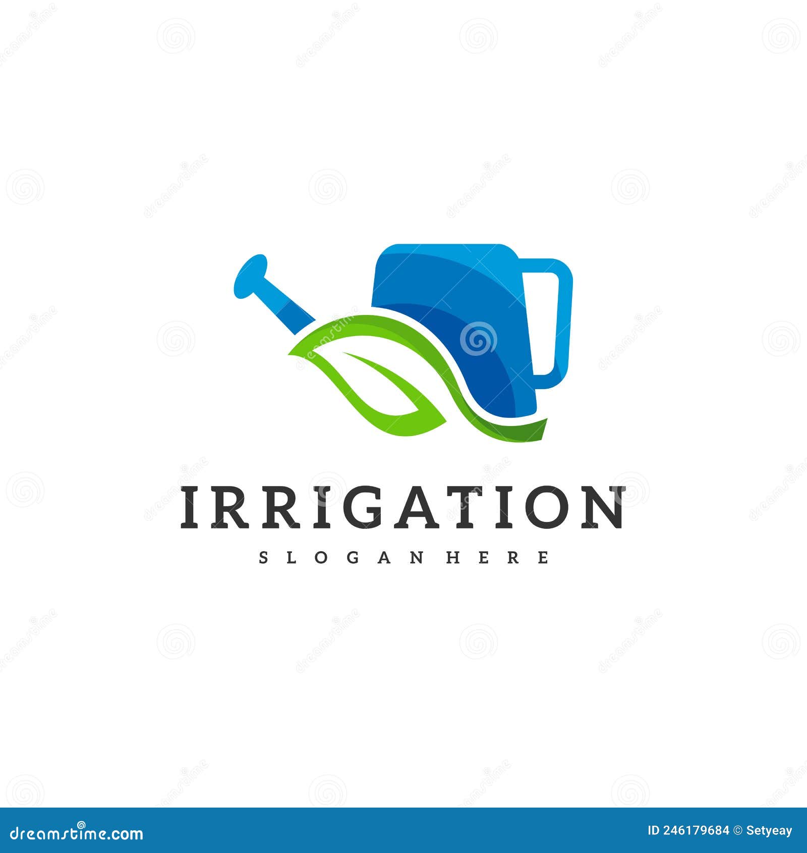 Irrigation Logo Design Vector. Icon Symbol Stock Illustration ...