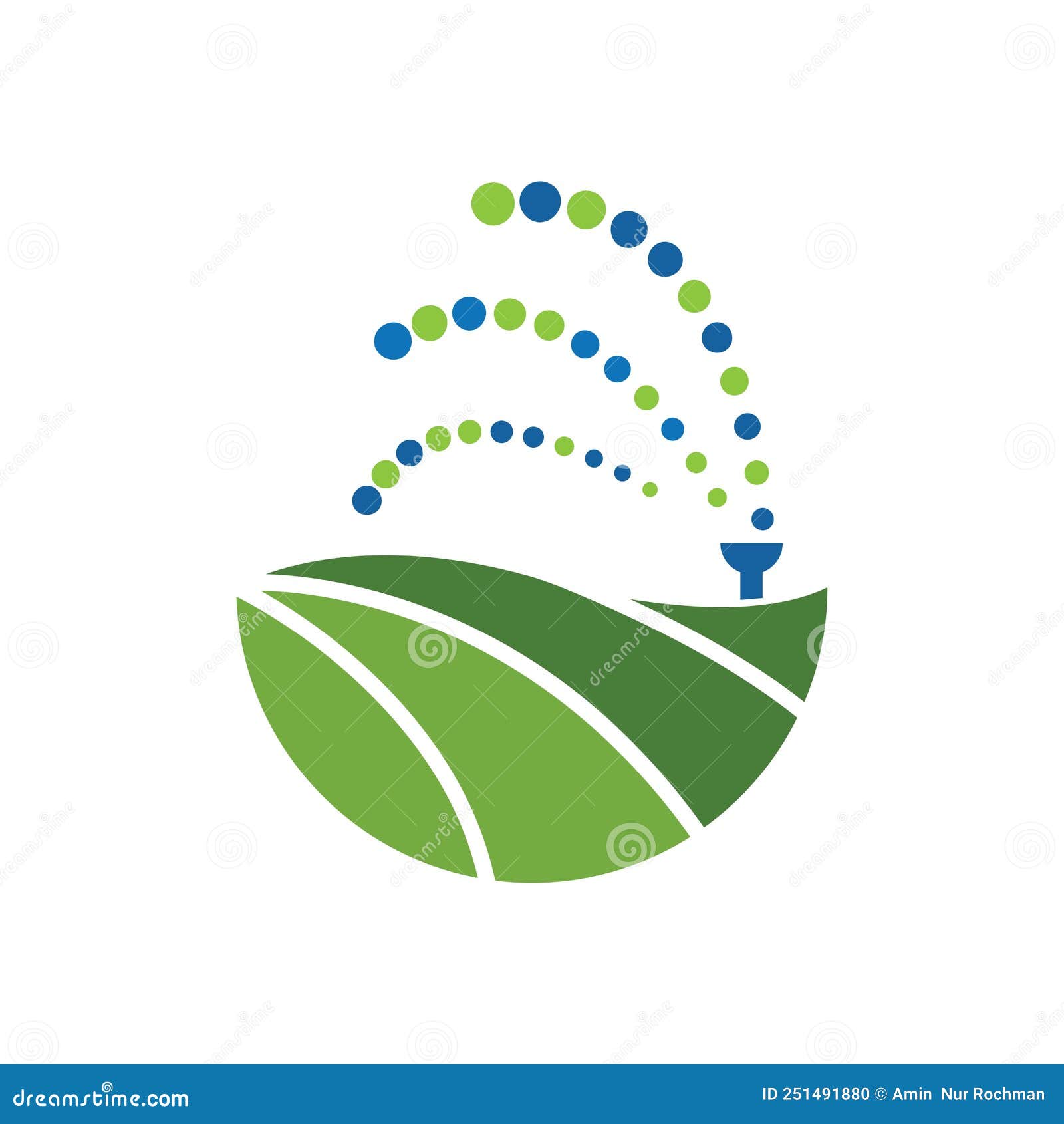 Irrigation Logo Design Vector. Icon Symbol Stock Vector - Illustration ...