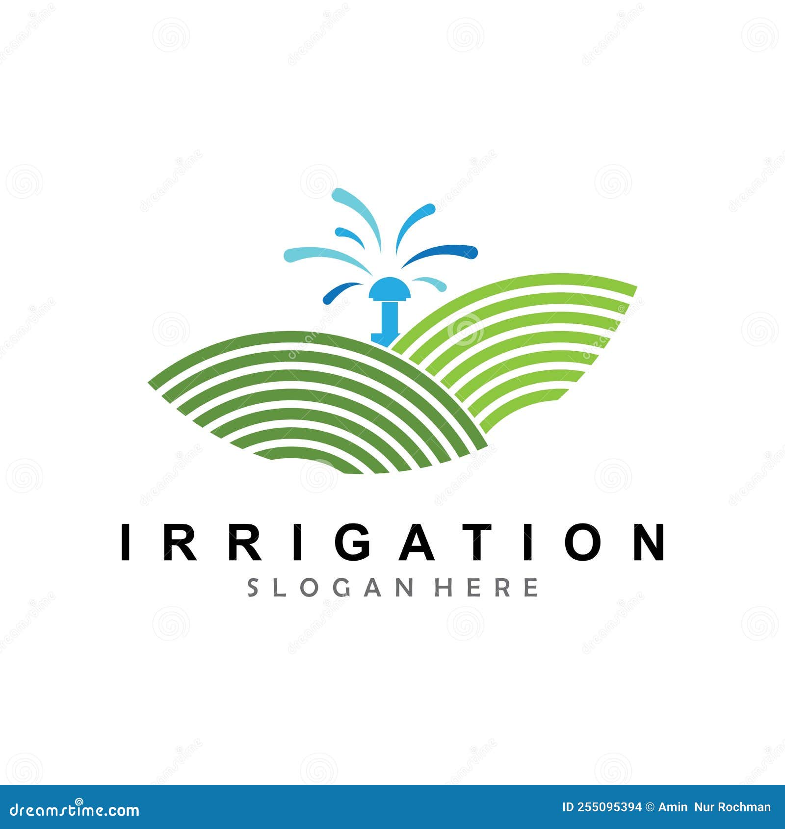 Irrigation Logo Design Vector. Icon Symbol Stock Illustration ...