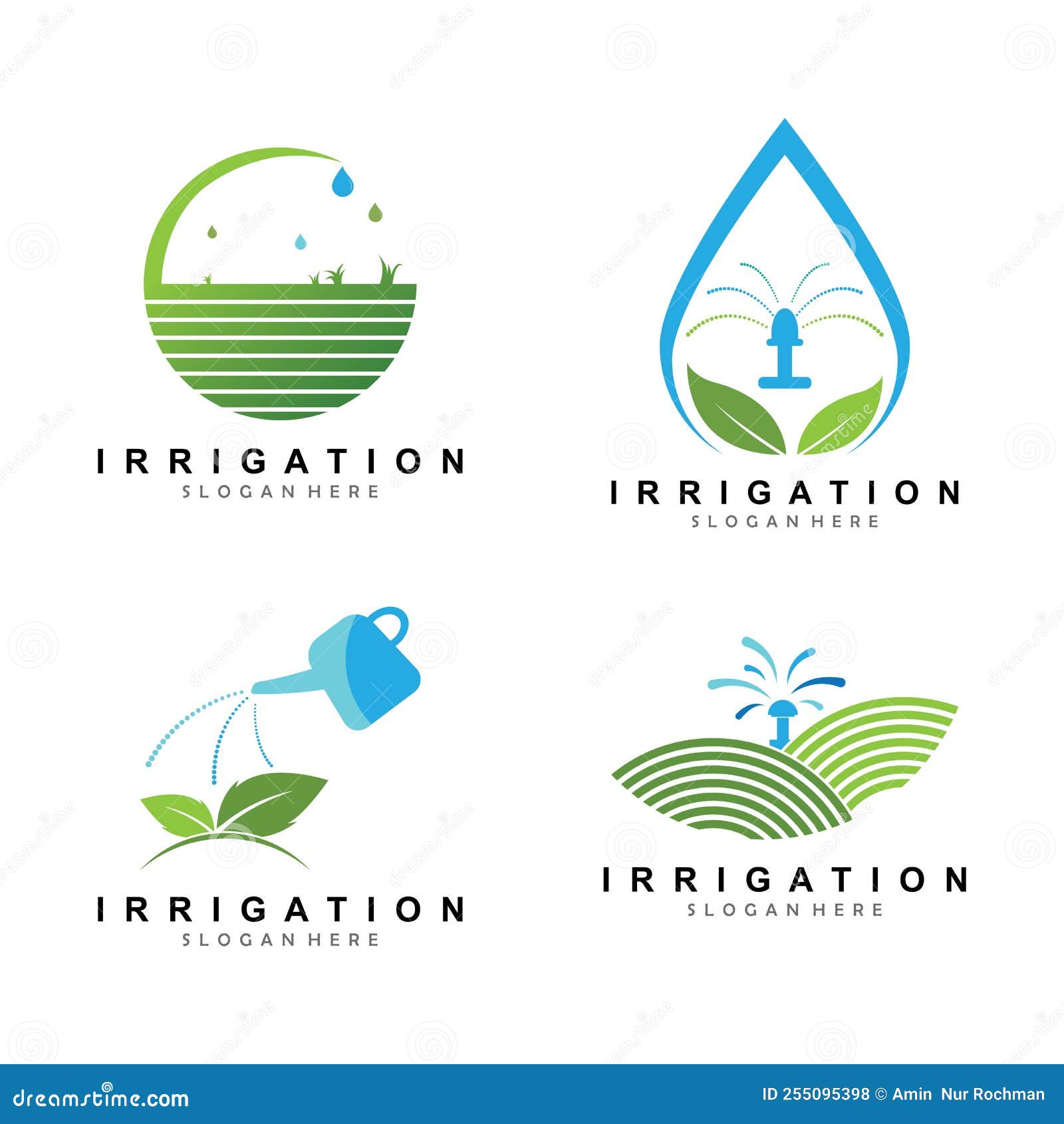 Irrigation Logo Design Vector. Icon Symbol Stock Illustration ...
