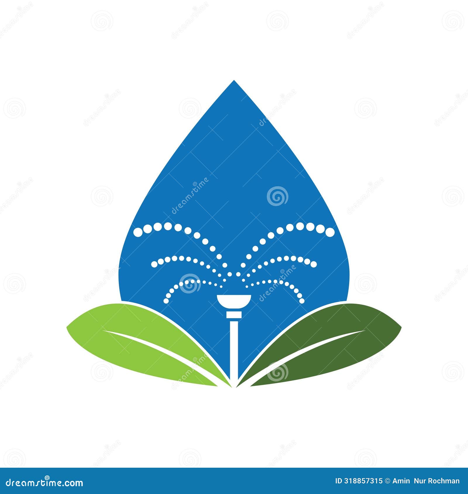 Irrigation Logo Design Vector. Icon Symbol. Template Illustration Stock ...