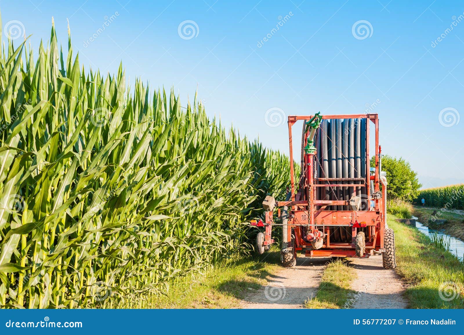 Irrigation Machine in the Field Editorial Photography - Image of ...