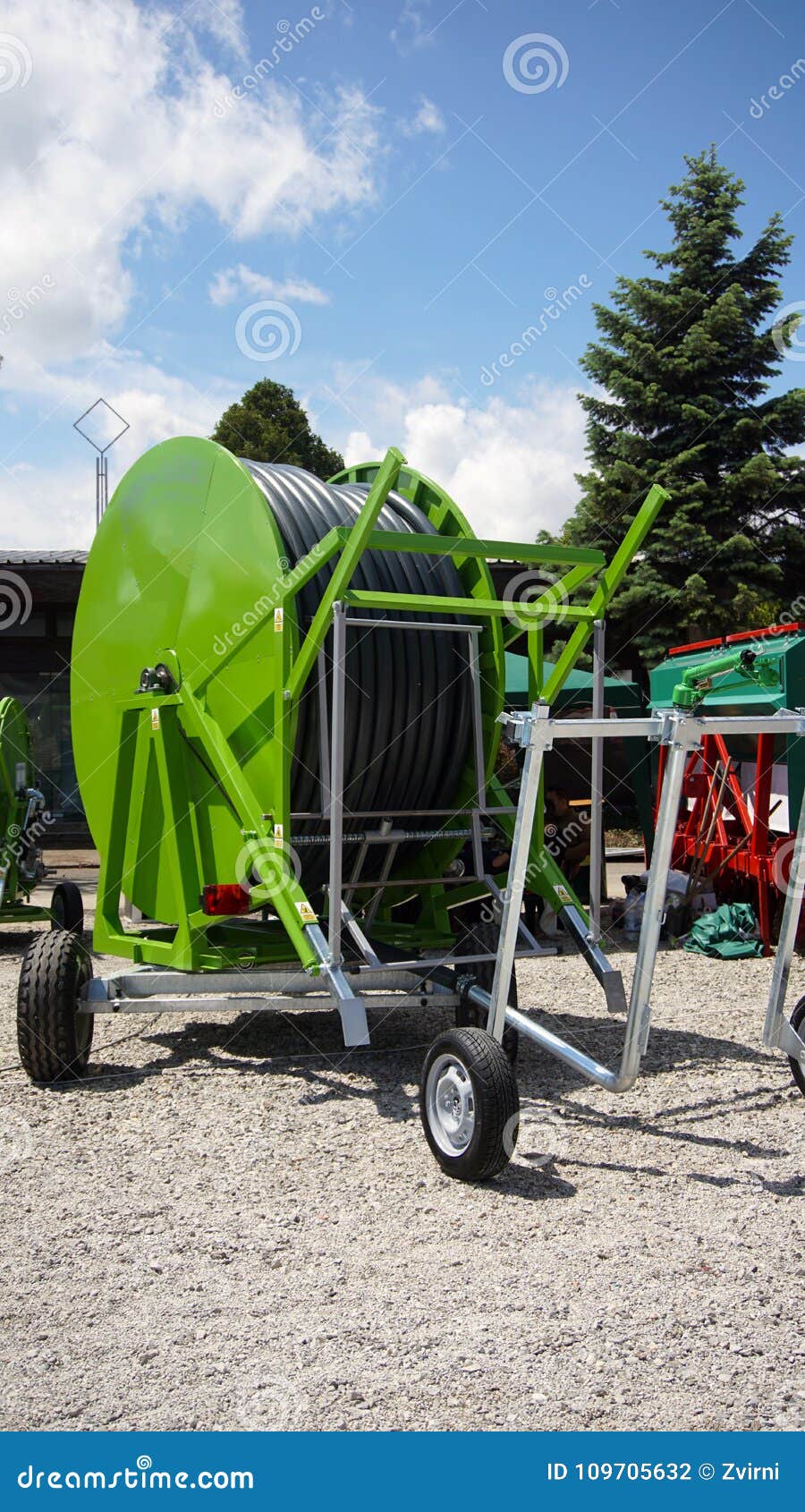 Irrigation machine stock photo. Image of spray, field - 109705632